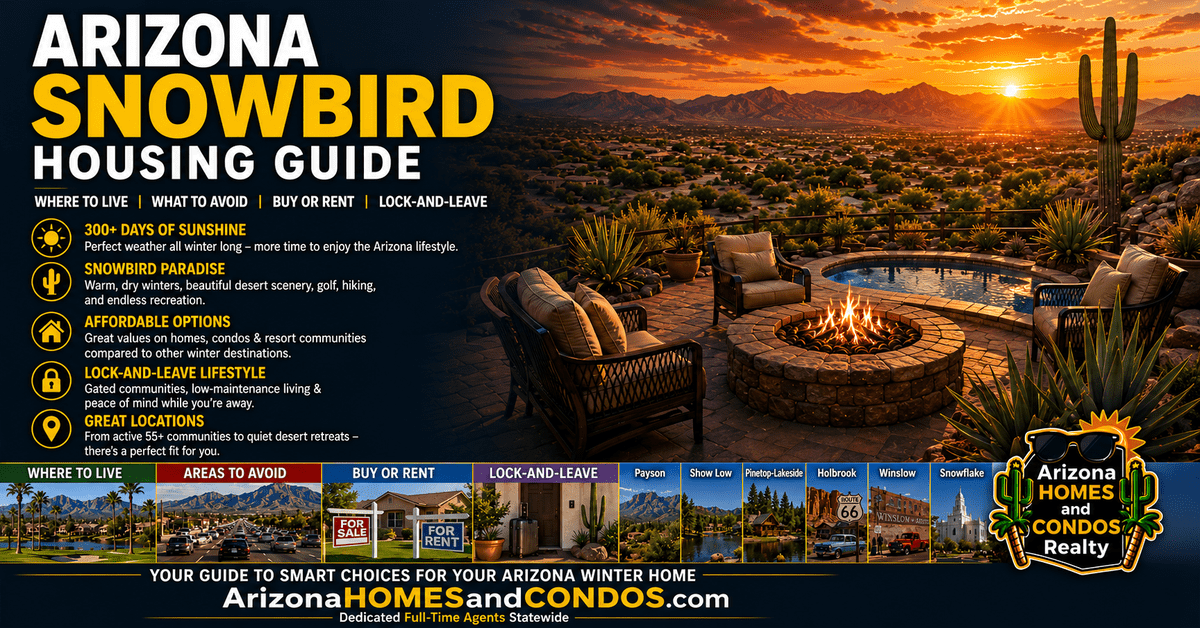 Arizona Snowbird Housing Guide 2026 | Buying, Renting & Lock-and-Leave